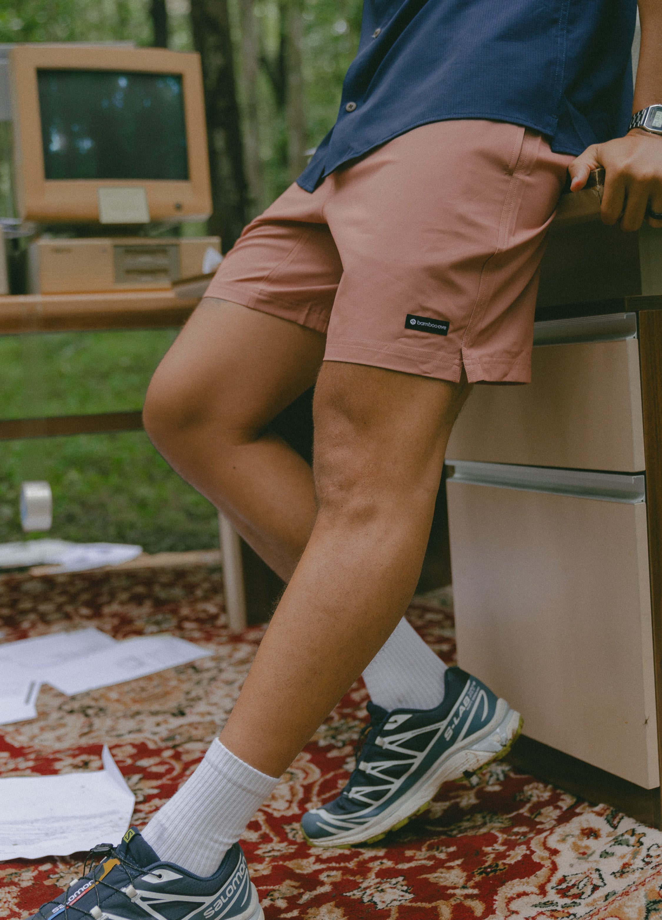7" Inseam Shorts For Men - Soft Shorts for Men's Comfort – Bamboo Ave.